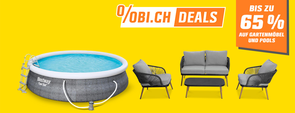 Pre-Summer Sale: Gartenmöbel und Pools günstig kaufen | OBI