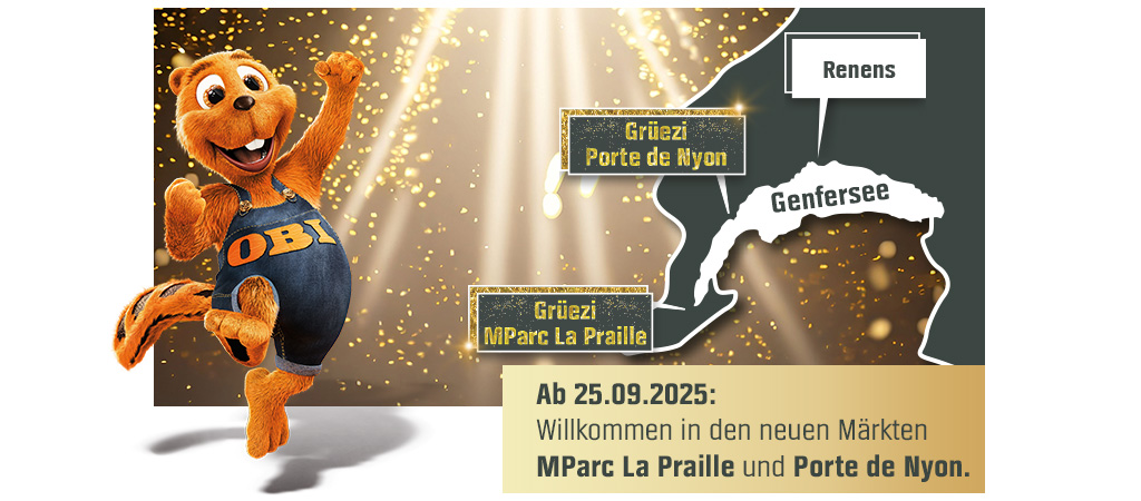 Grosse Neueröffnung: MParc La Praille und Porte de Nyon | OBI