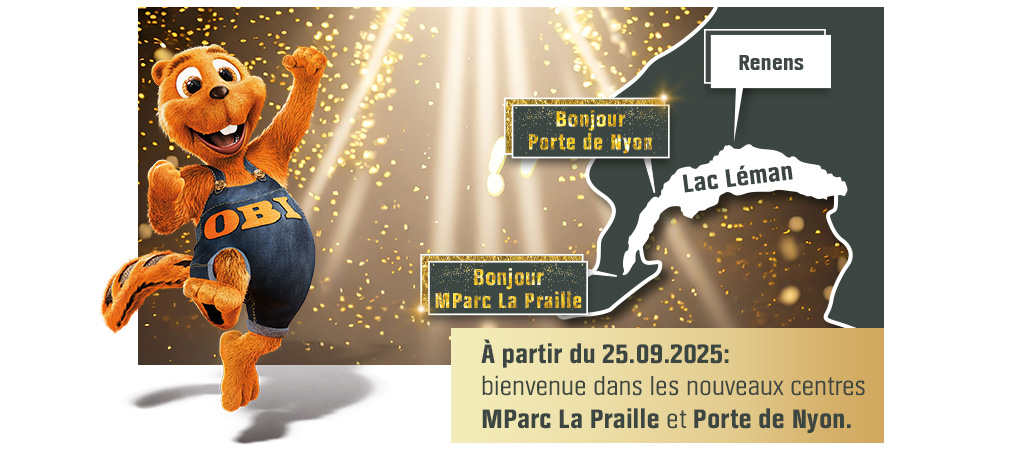 Nouvelles ouvertures: MParc La Praille et Porte de Nyon | OBI