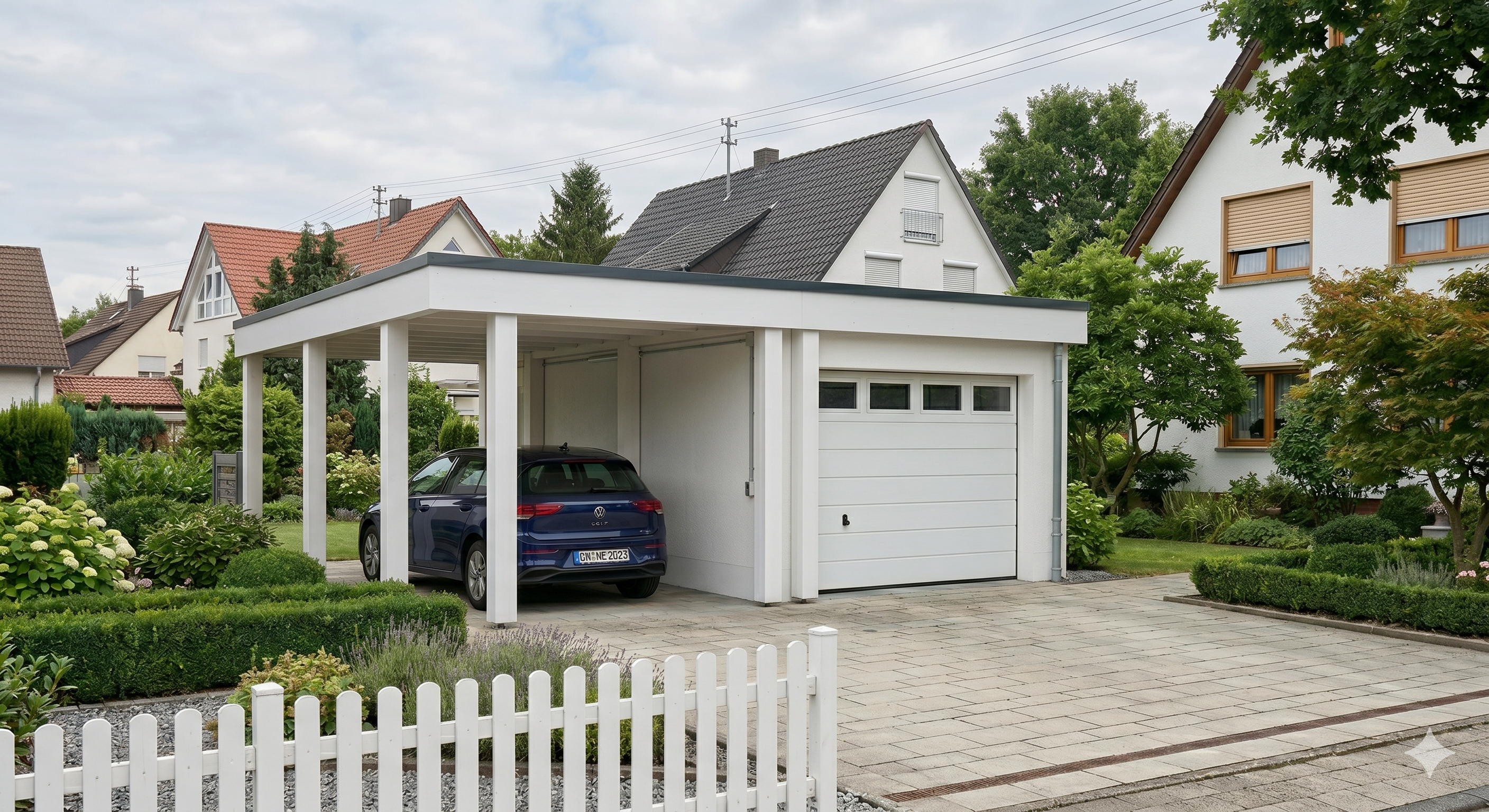 Carport Vor Der Garage