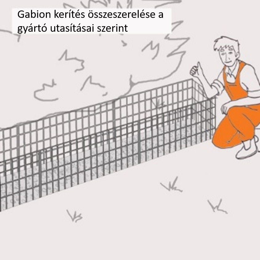Gabion kerítés készítése házilag | OBI