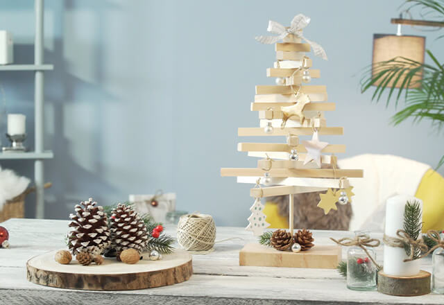 Ozdoba świąteczne w formie drewnianej choinka – instrukcja DIY | OBI