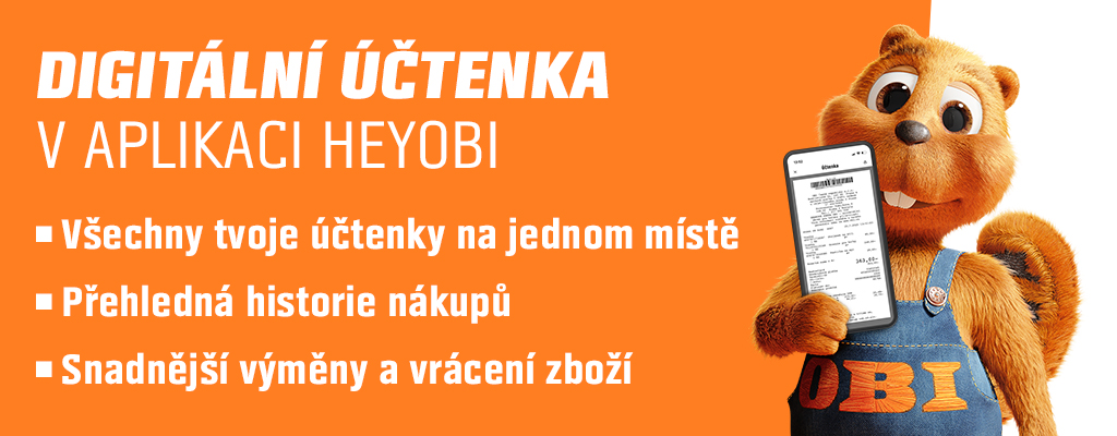 Kde najdeš digitální účtenku v aplikaci heyOBI | OBI